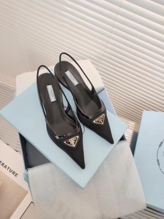 Replica Prada Slingback Pumps In Mesh Fabric