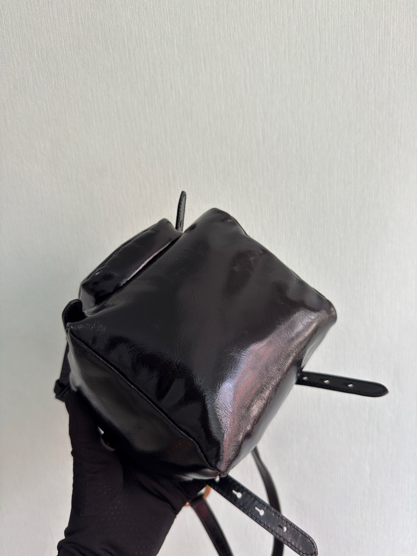 Replica Prada Dangle Top-handle Mini Bag in Burgundy Vintage Leather